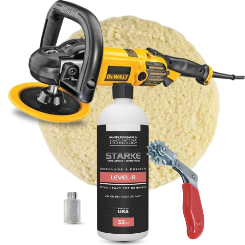 Heavy Oxidation/Sand Scratch Removal Buff Kit w/Dewalt 849x Rotary Buf ...