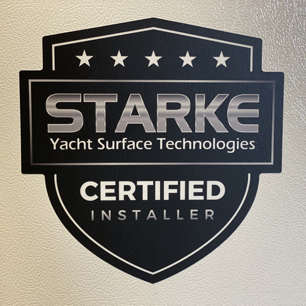 Starke Yacht Care Vinyl Sticker - Certified Installer